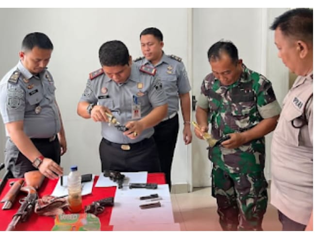 Rutan Kelas 1 Medan Lakukan Pengecekkan Dan Perawatan Senpi